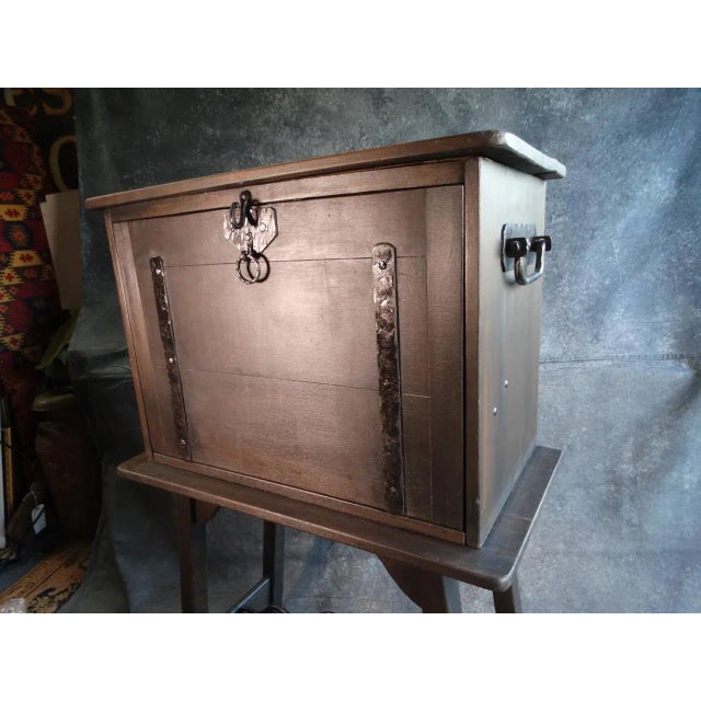 1930s Monterey Classic Old Wood Drop Front Desk | Chairish