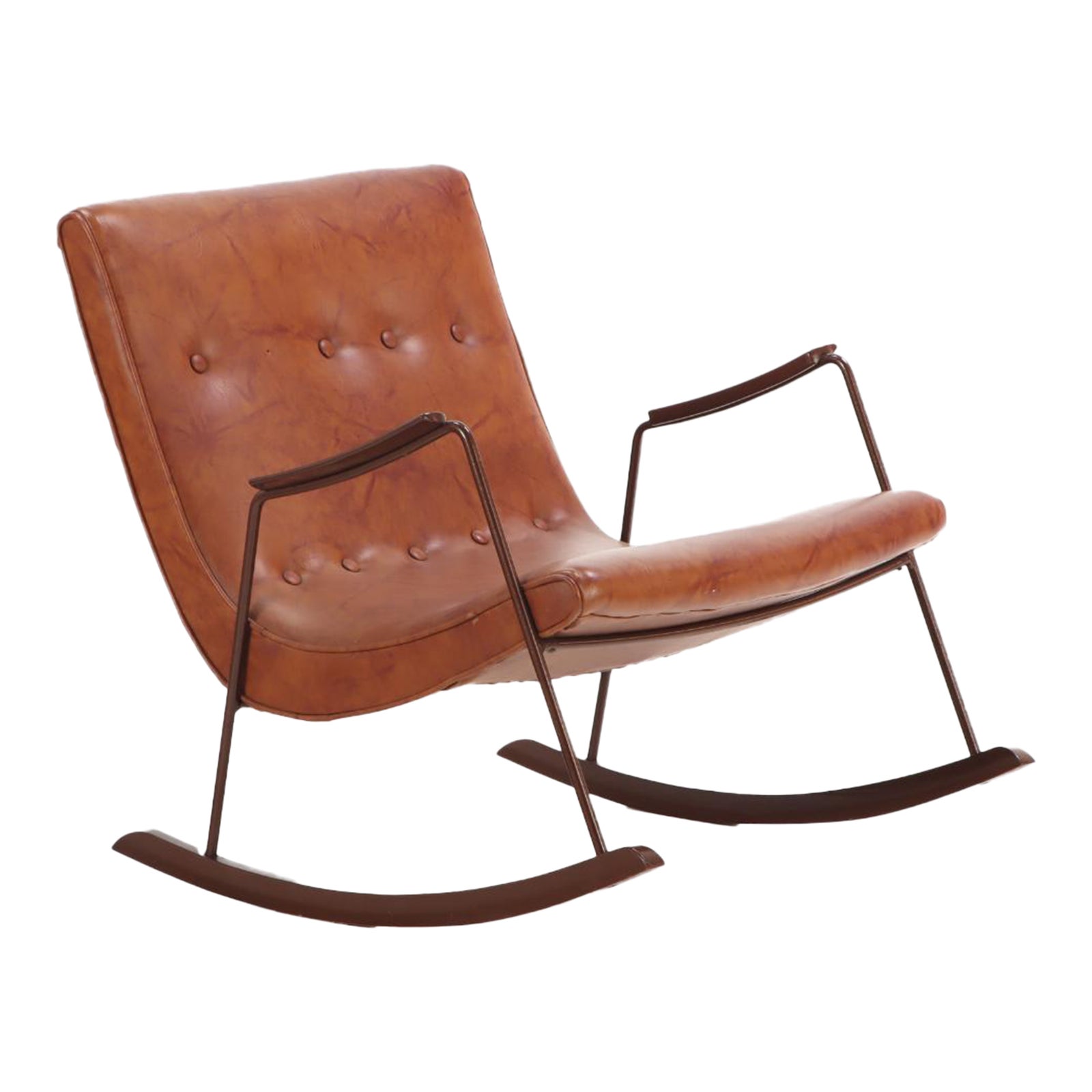 A Mid Century Modern Ozzy Rocking Chair by Milo Baughman for Thayer ...