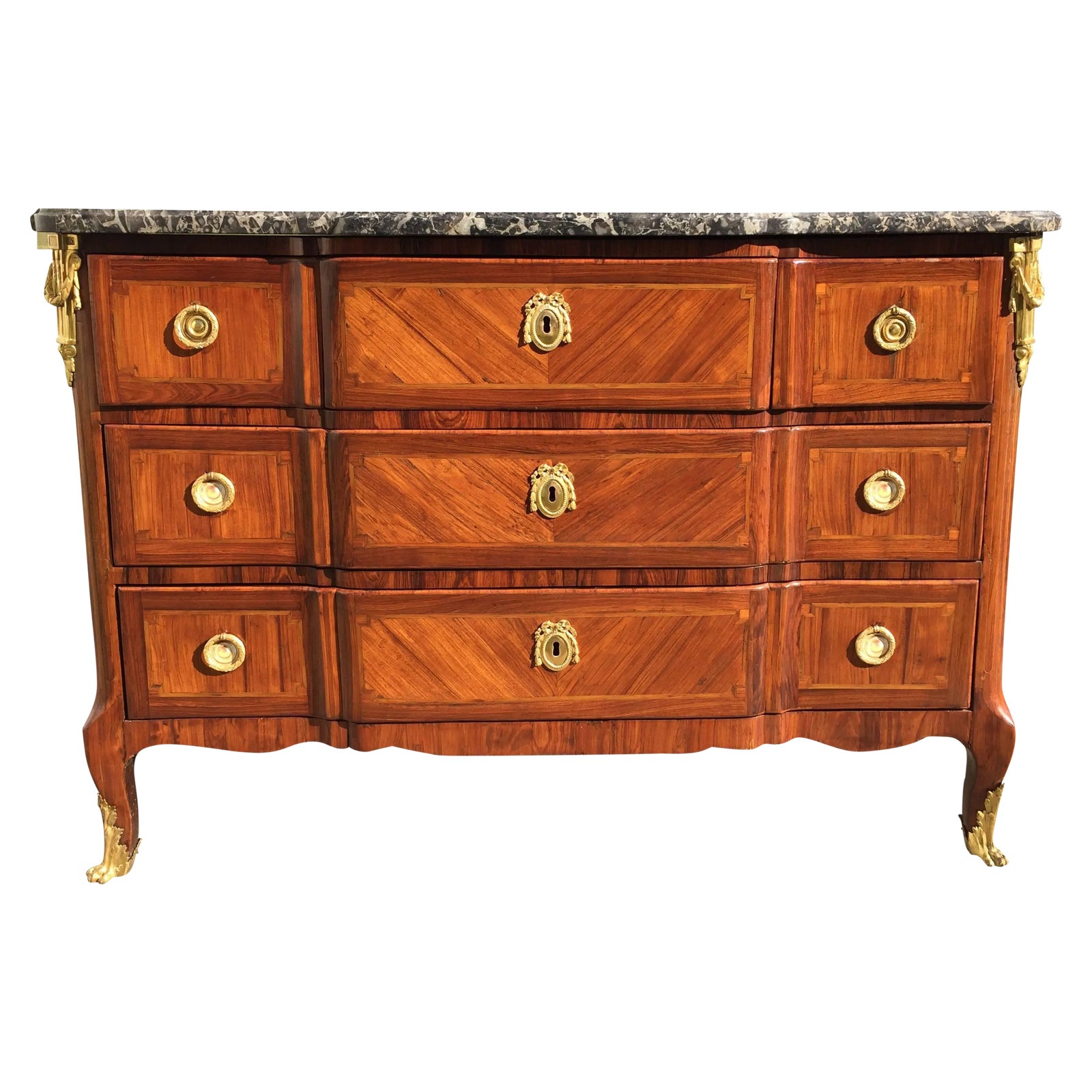 Louis XV/XVI Transitional Commode | Chairish
