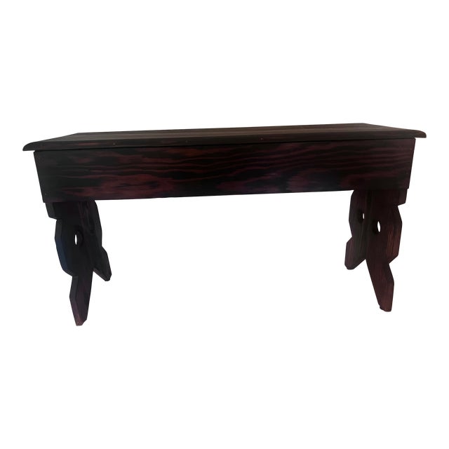 1950s Primitive Hall Bench | Chairish