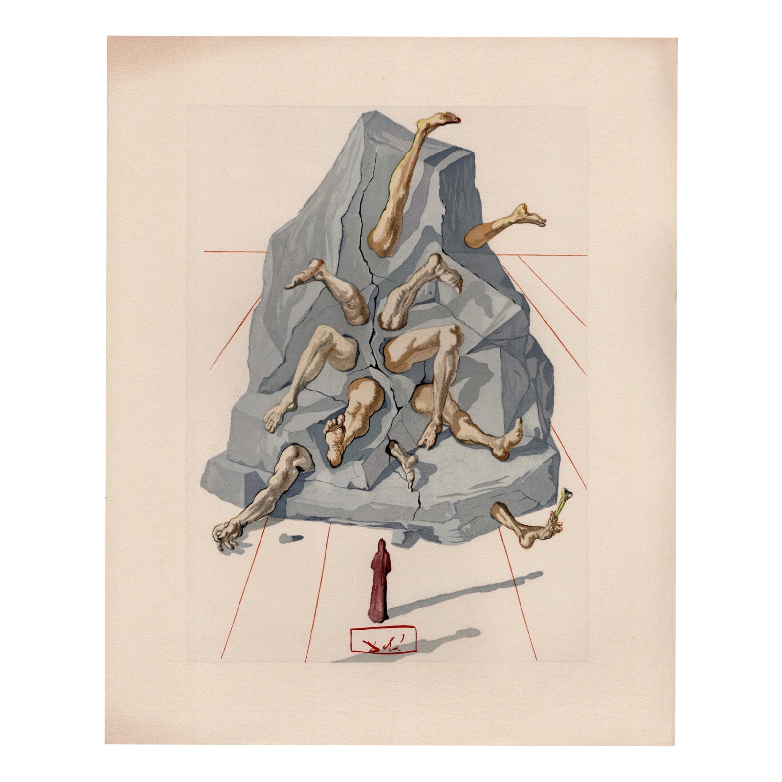 Salvador Dali, The Simoniacs, 1964, Original Woodcut | Chairish