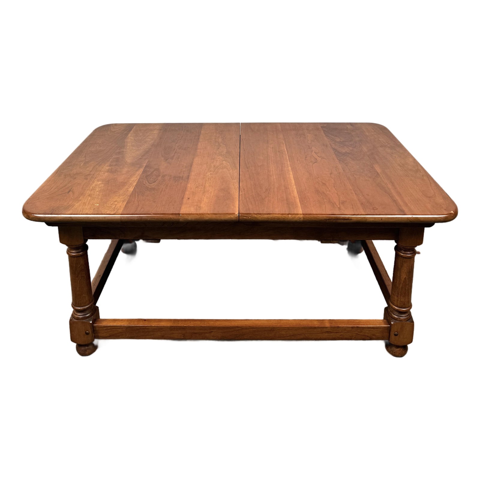Mid 20th Century Beautiful Stickley Maple Draw Leaf Coffee Table | Chairish