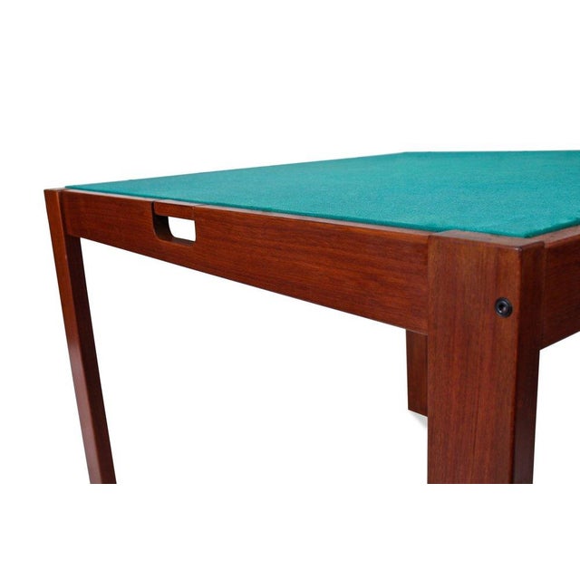 1980s Michel Arnoult Game Table With 2 Tops | Chairish