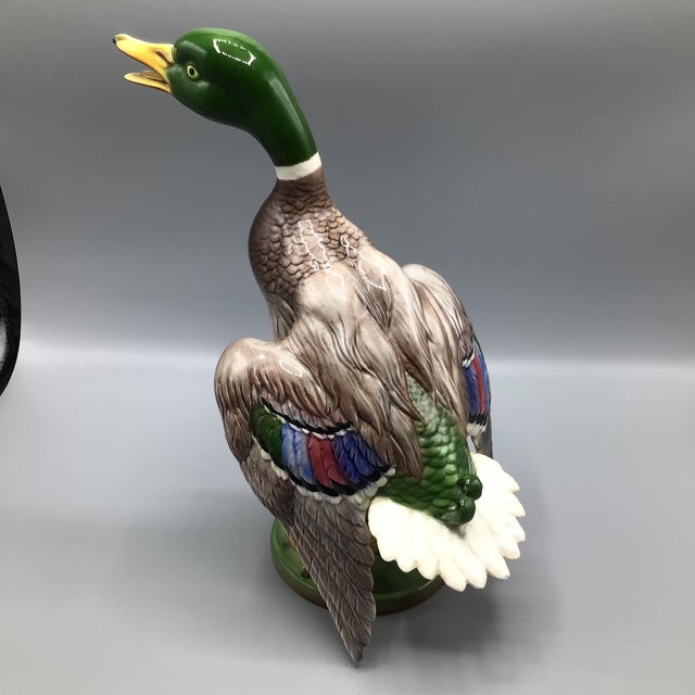 Vintage Ball Art Ware Pottery Mallard Duck | Chairish