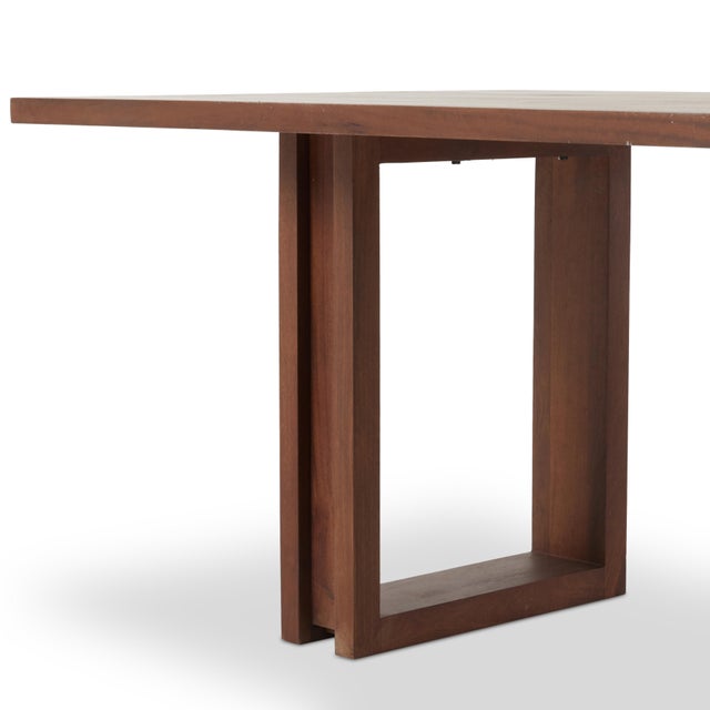 Carmel Dining Table, Brown Wash | Chairish