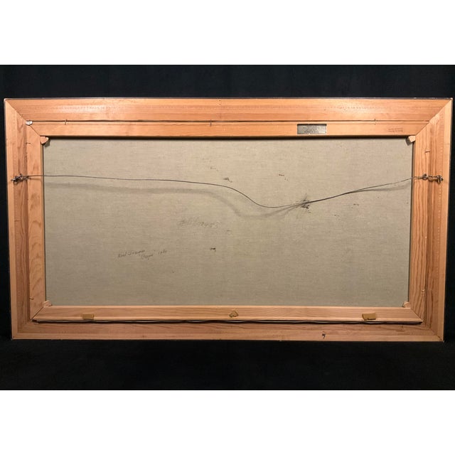 Vintage Impressionist Oil on Canvas "Harbor Scene at Night" by Roelof ...