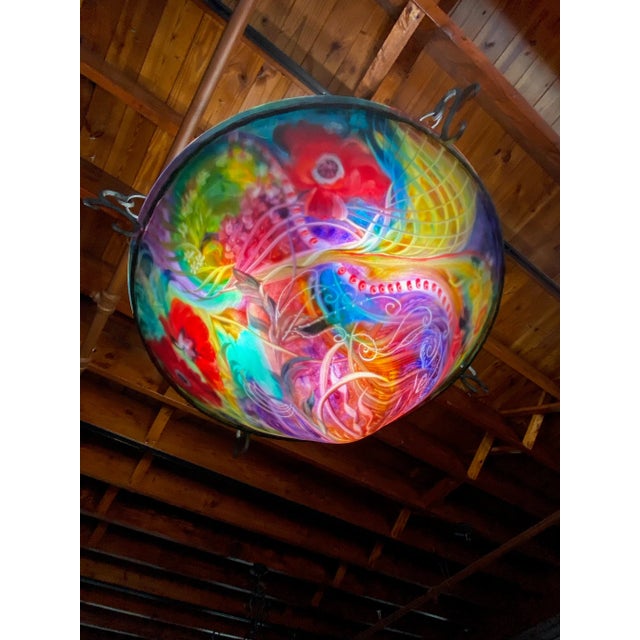 Signed Original Ulla Darni Cone Shape Chandelier | Chairish