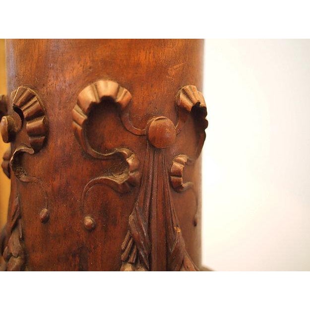 18th Century Walnut Baluster Mounted Lamp | Chairish