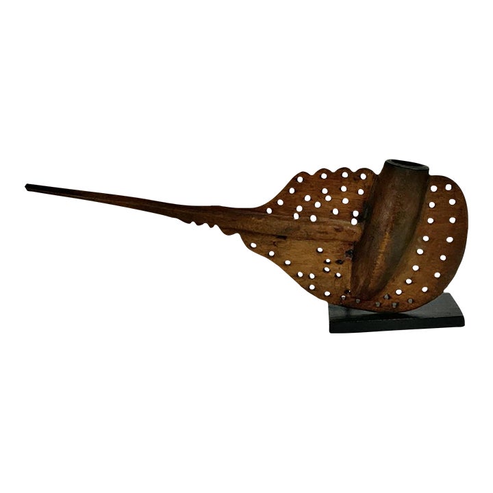 Mid 20th Century Central African Ceremonial Carved Wood Pipe ...