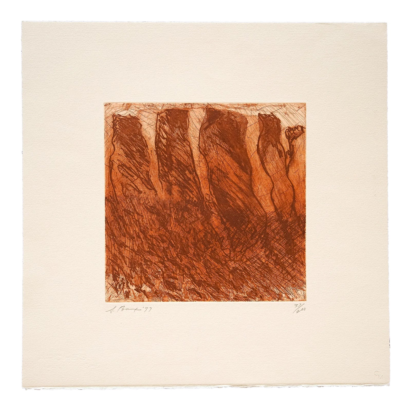 1997 Color Aquatint Etching "Berkshire Glory" by Stanley Boxer | Chairish