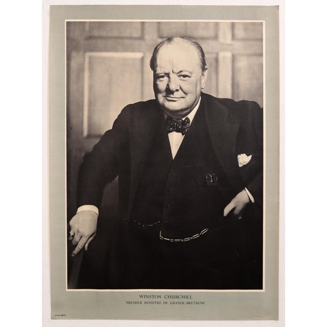 1940s Original French Wwii Propaganda Poster, Winston Churchill ...