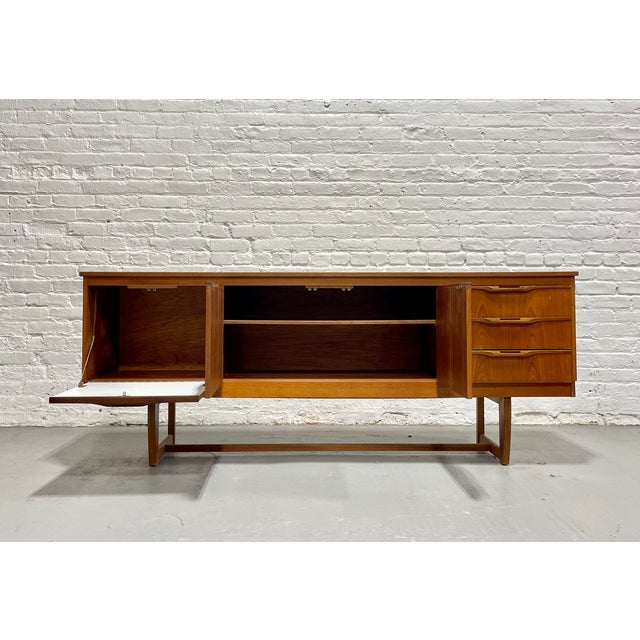 Mid Century Modern Danish Teak Credenza / Media Stand by J. Sakol, C. 1960's | Chairish