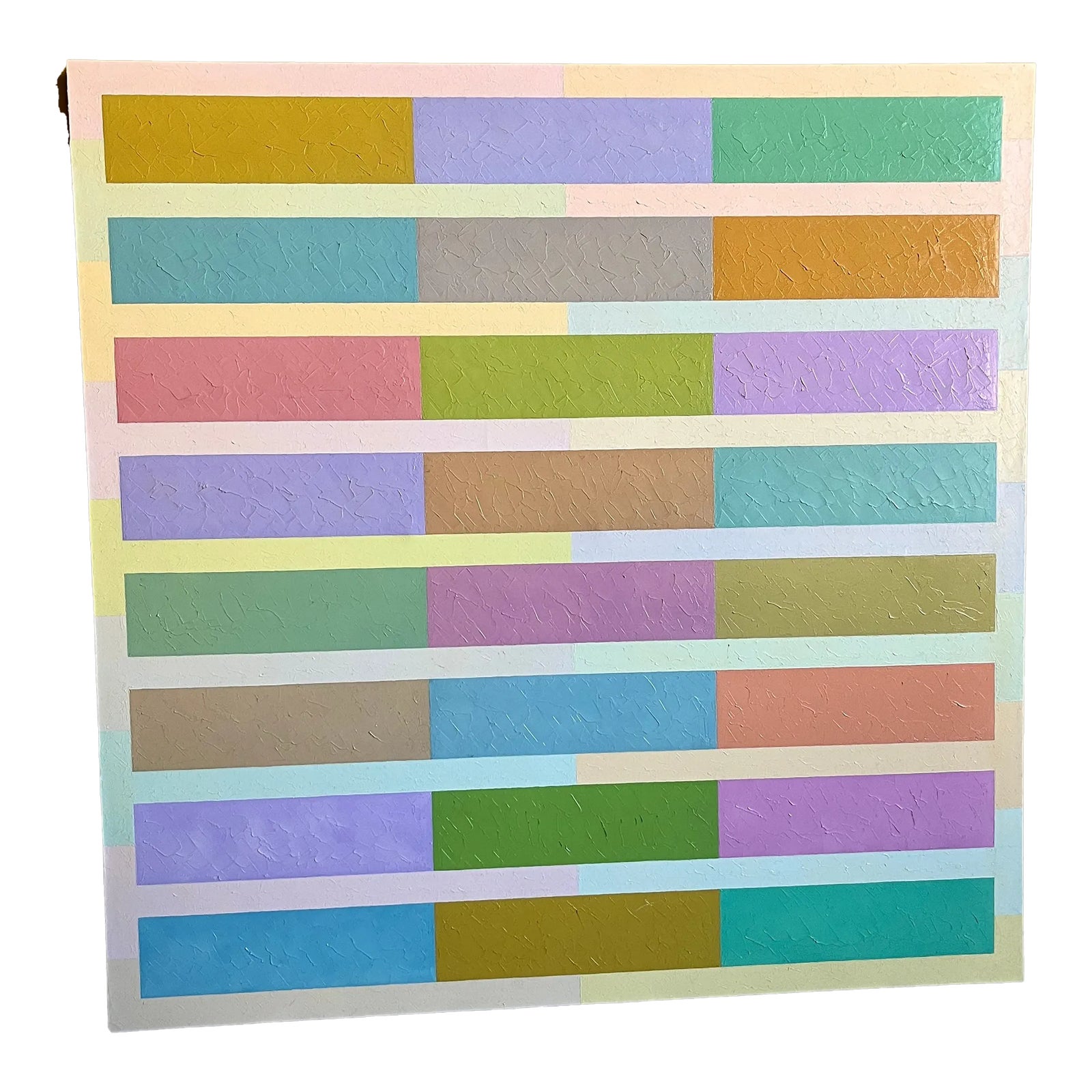 8 Stripes II, Original Painting by Richard Butz | Chairish