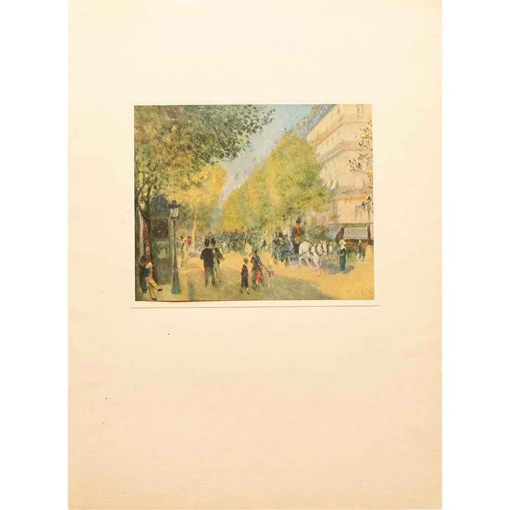 1944 "The Great Boulevards" Vintage French Offset Lithograph After ...