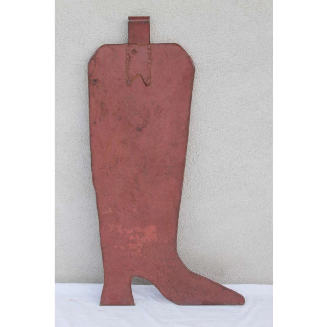 Cowboy Boot Advertising Sign | Chairish