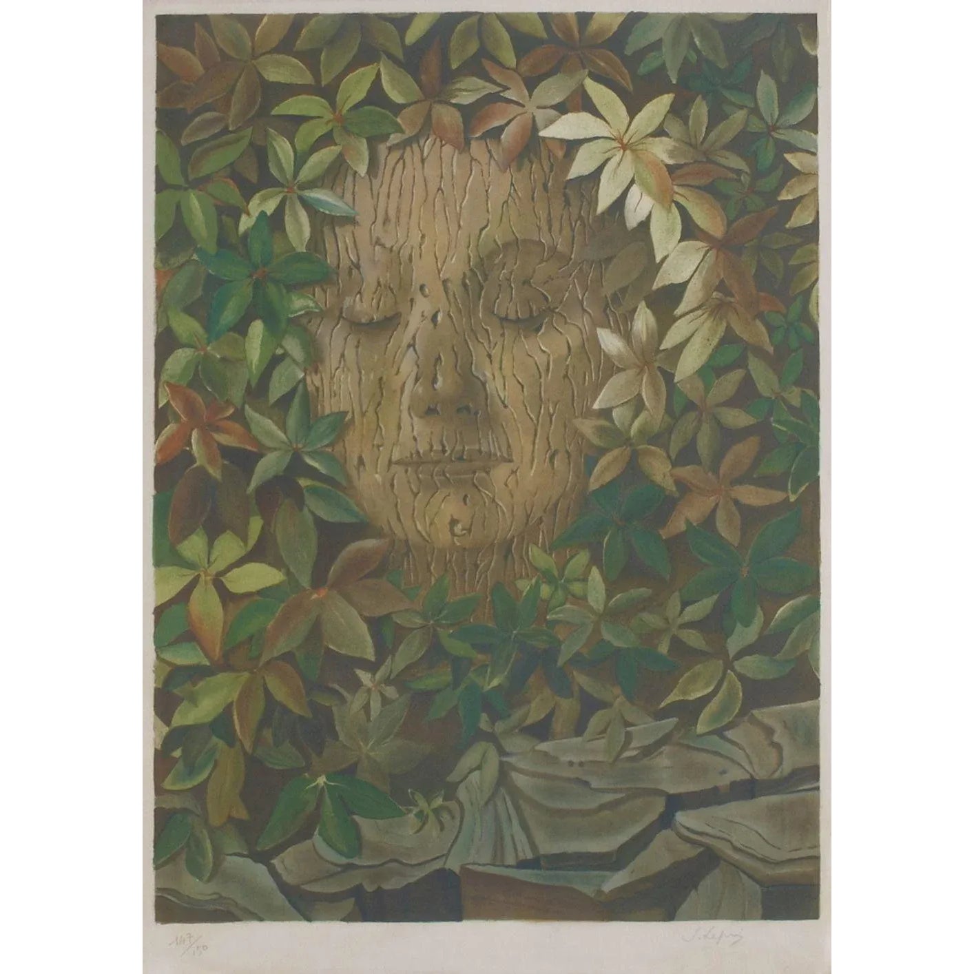 1970s Stanislas Lepri, the Mask, Lithograph | Chairish