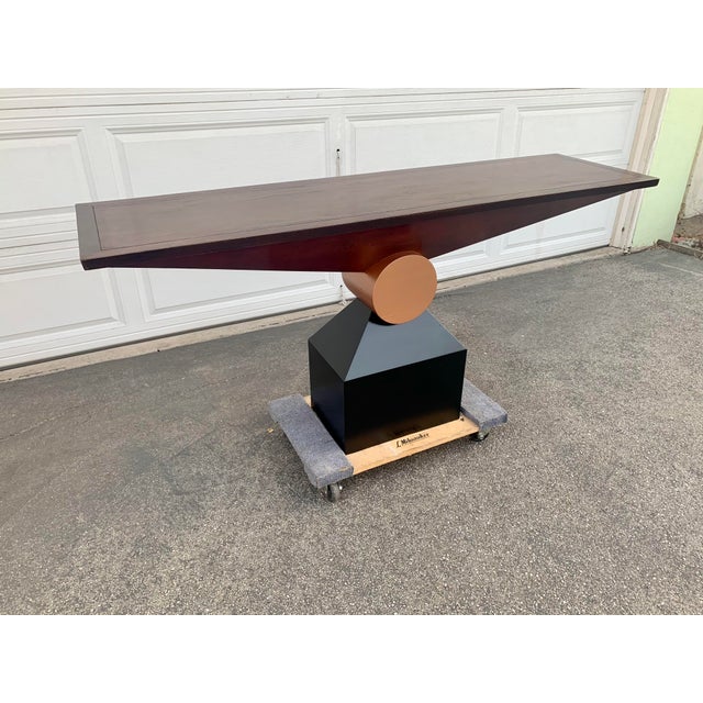 Postmodern Geo Console Table | Chairish