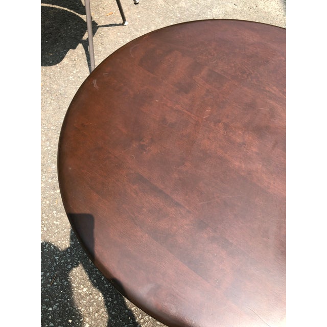 Heywood Wakefield Swivel Round Coffee Table | Chairish