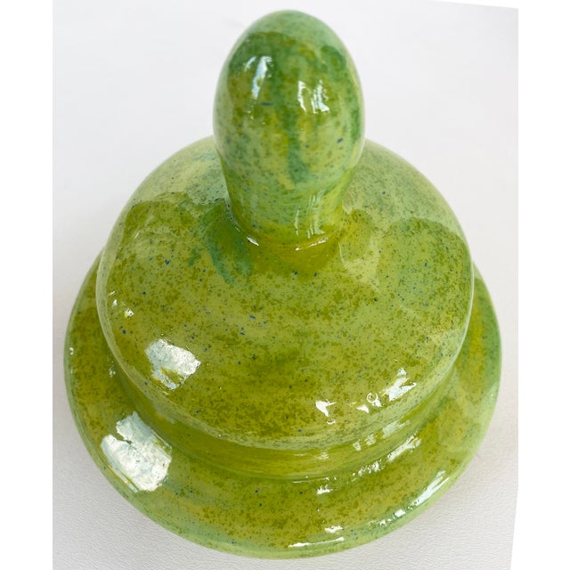 Juan Navarette Ceramic Hand-Painted Lidded Urn, Cuban American Art ...