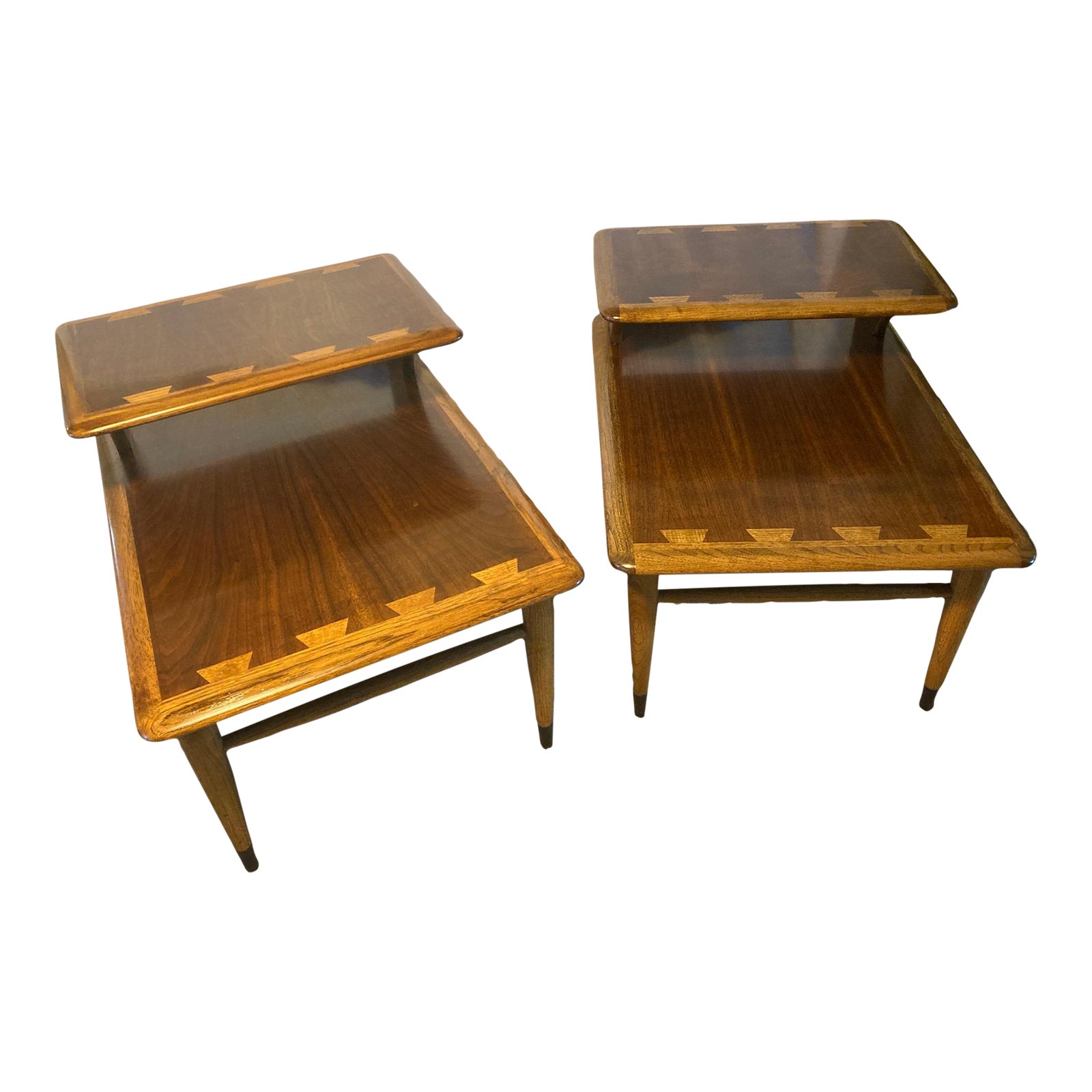 Lane Acclaim Step Up End Tables (Pair) | Chairish