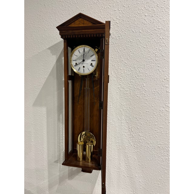 1990s Ethan Allen Grandfather Wall Clock | Chairish