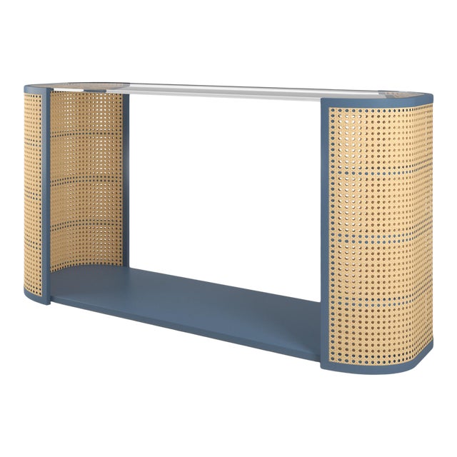 Lola Console Table - Newburyport Blue | Chairish