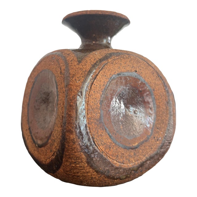 Studio Pottery Weed Pot Vase | Chairish