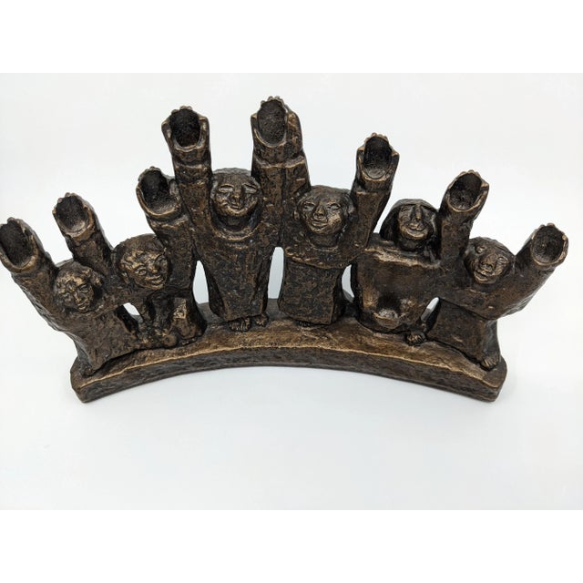 Vintage Mid-Century Ellen Lord Brutalist Menorah | Chairish