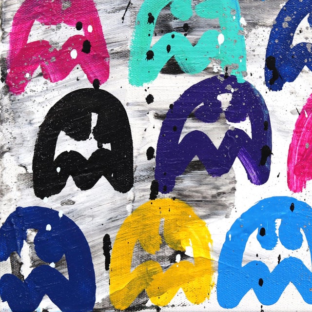 "Ghost Rave" Contemporary Original Street Art Inspired Mixed-Media ...