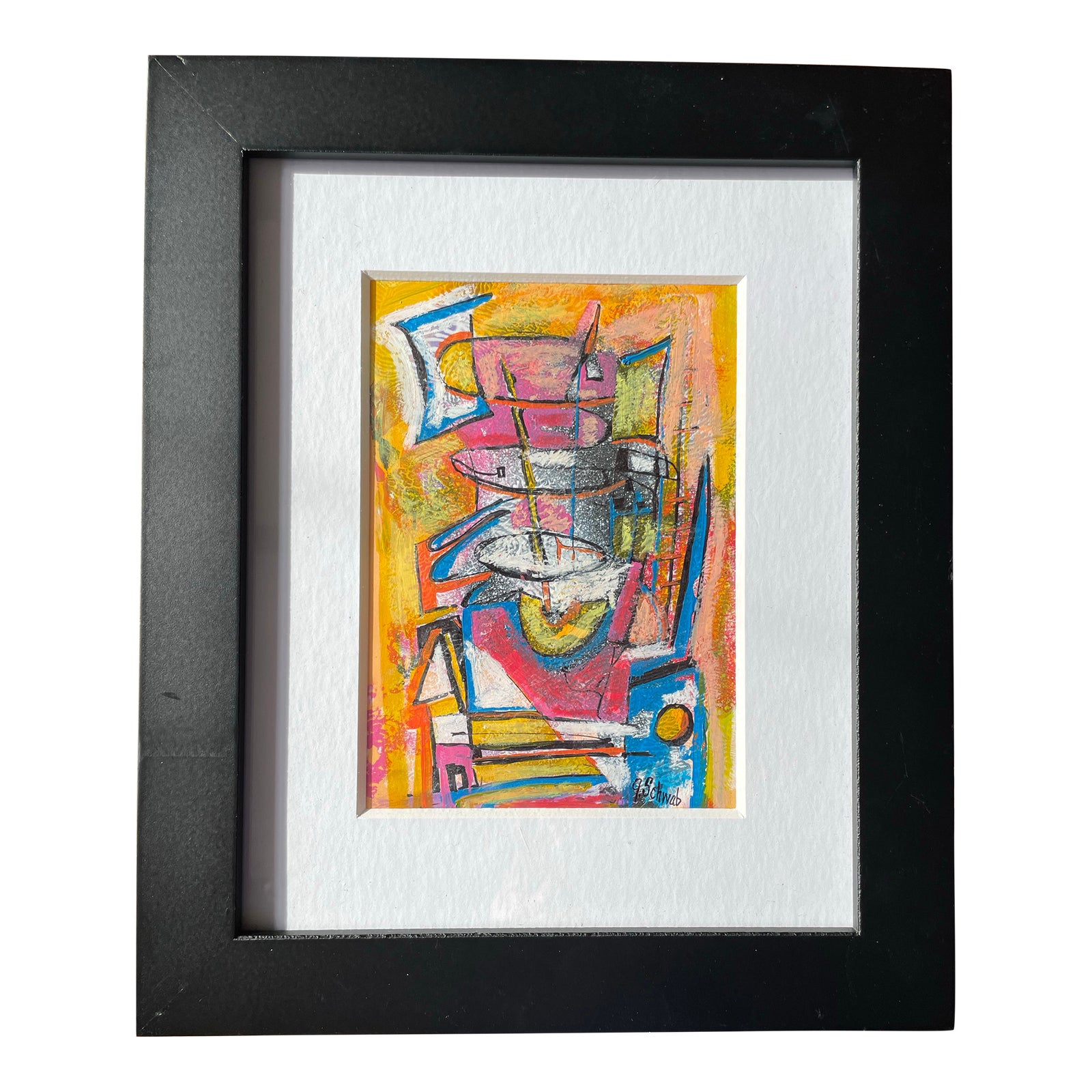 Listed John Schwab Original Oil Stick Abstract Kandinsky Rothko Style ...