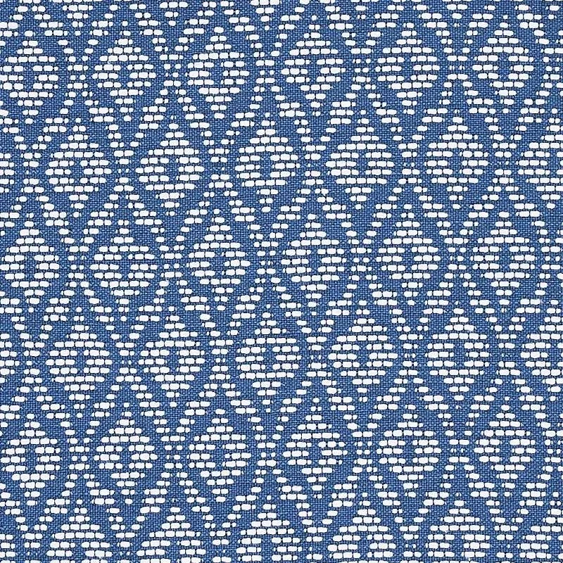 Sample - Schumacher Red Hook Fabric in Blue | Chairish