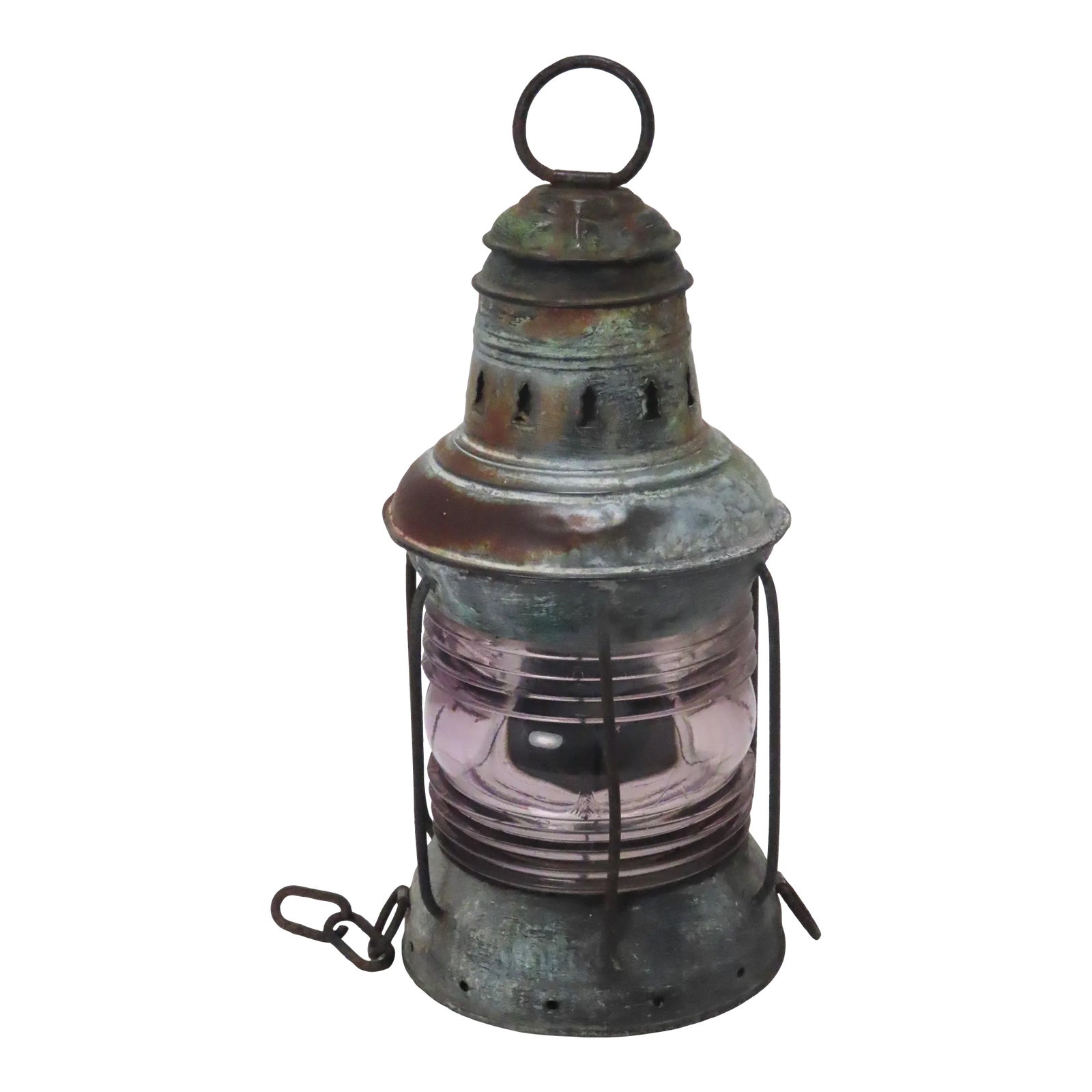 Authentic Antique Rustic New England Salvaged Nautical Ships Lantern ...