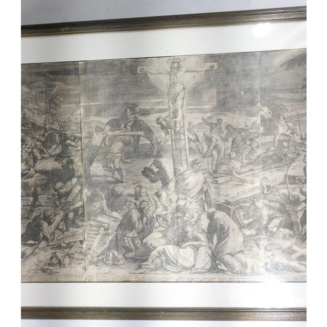 17th Century Italian Old Master Engraving Triptych After "The Crucifixion" by Jacopo Tintoretto ...