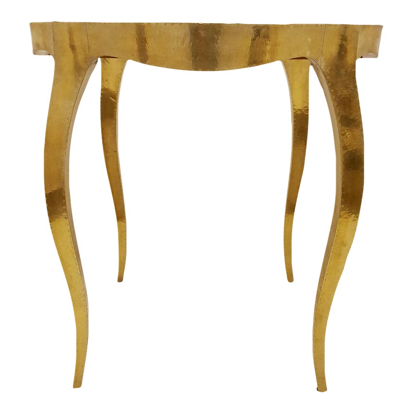 Louise Round Table in Brass Handcrafted in India by Paul Mathieu | Chairish