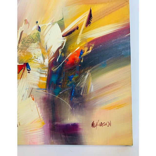 1980s Mandy Wilkinson Abstract Painting | Chairish