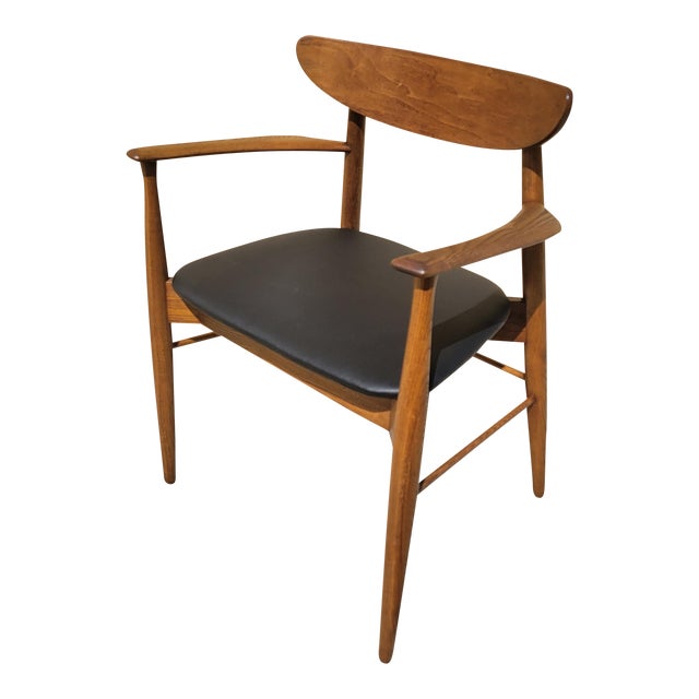 1960s Stanley Distinctive Mid Century Danish Accent Arm Chair | Chairish