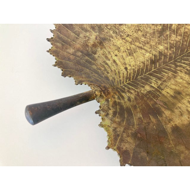 Bronze Leaf Centerpiece Sculpture #2 | Chairish