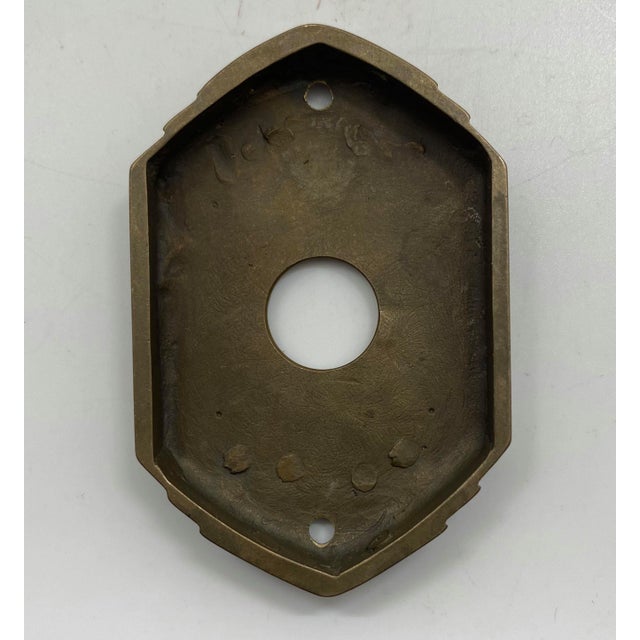 Art Deco Style Reproduction Door Handles & Rosettes - a Pair | Chairish