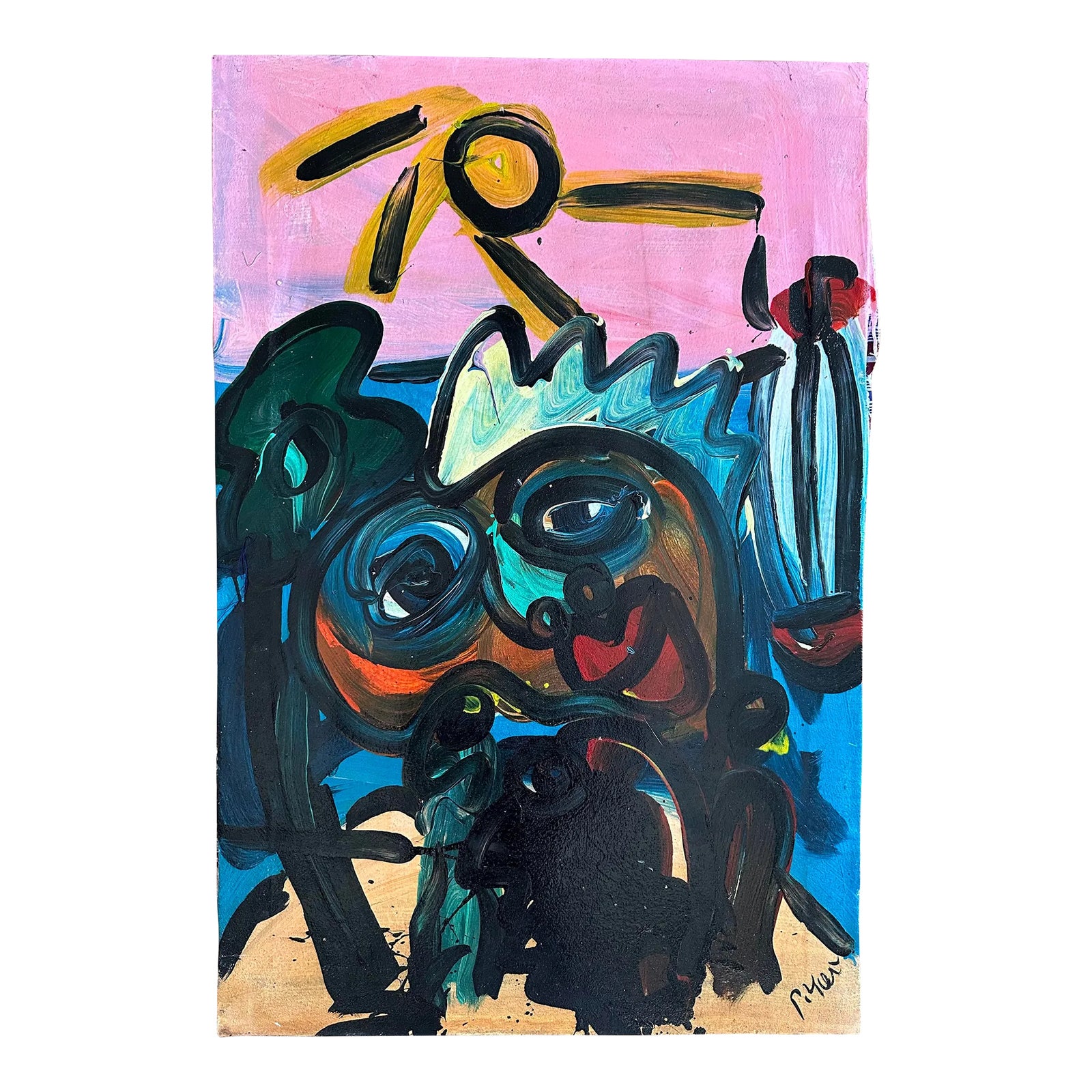 Peter Keil Original Painting | Chairish