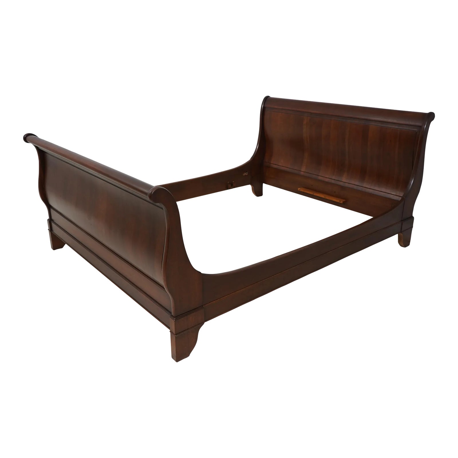 Grange Furniture Louis Philippe Queen Size Sleigh Bed | Chairish