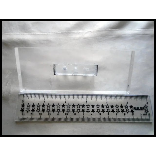 Vintage Clear Lucite Rectangle Drawer Pulls, Set of 2 | Chairish