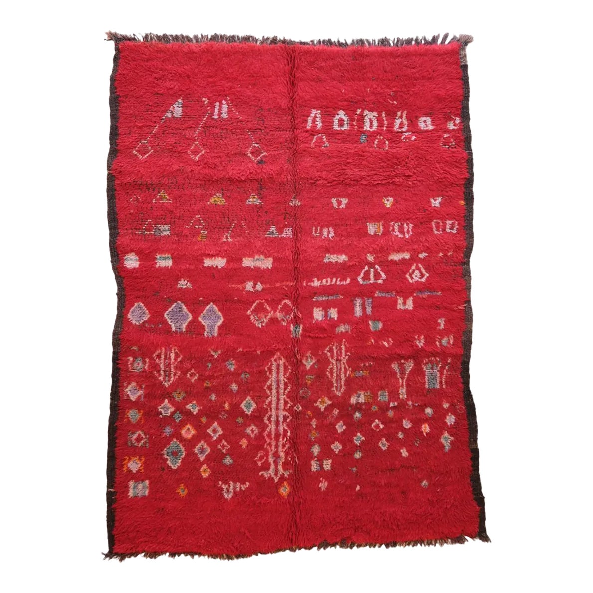 1970's Moroccan Rehamna Wool Rug - 8.3 X 6 Ft | Chairish