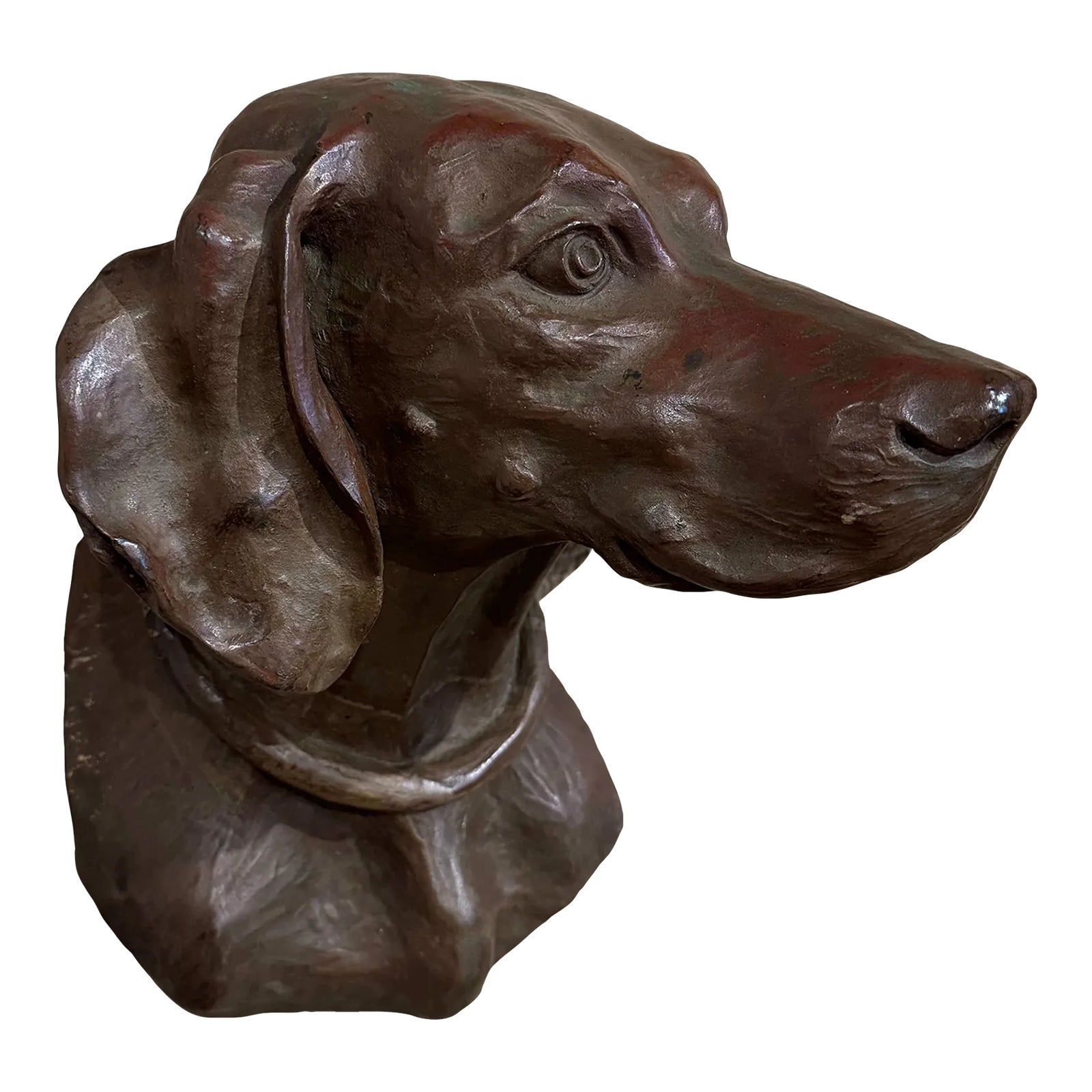 19th Century French Patinated Bronze Wall Hanging Labrador Head ...