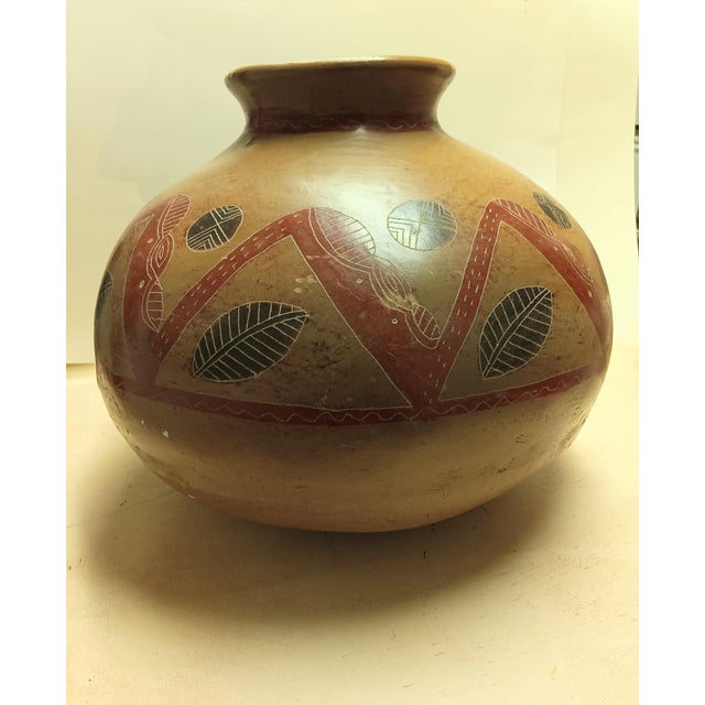 Vintage Double Spout Hopi Style Pottery Olla | Chairish