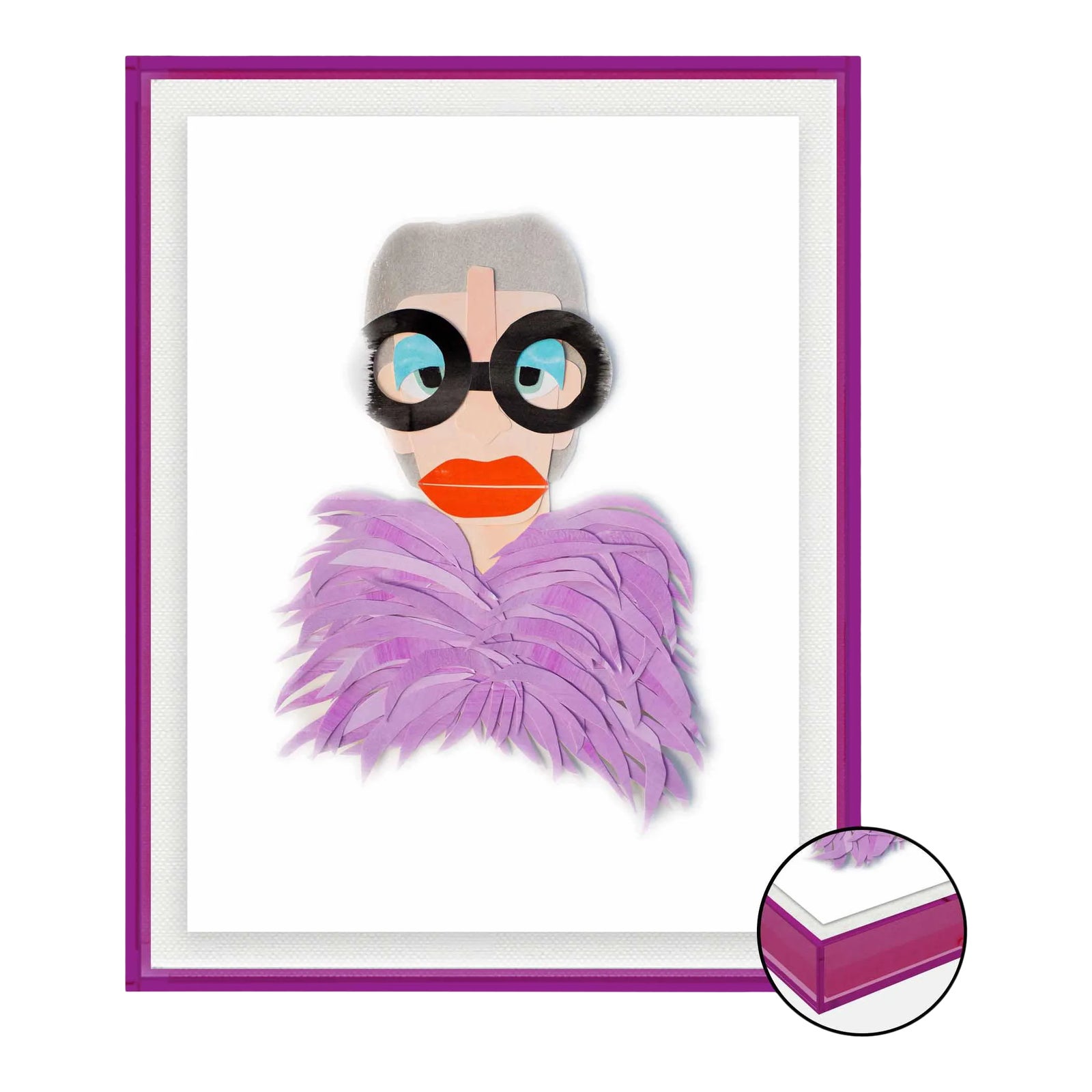 Iris with Purple Feathers by Melvin G in Dark Purple Translucent ...