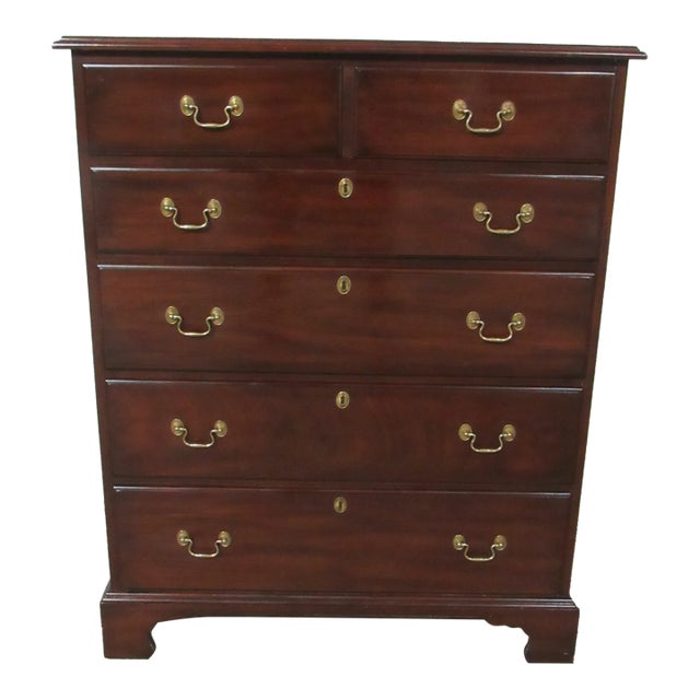 Henkel Harris Chest of Drawers Dresser Mahogany Designer | Chairish