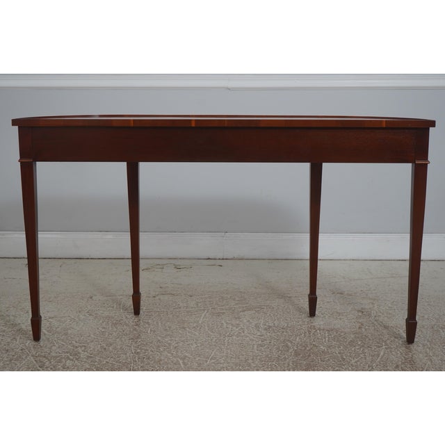 Hekman Flame Mahogany Federal Console Hall Table | Chairish