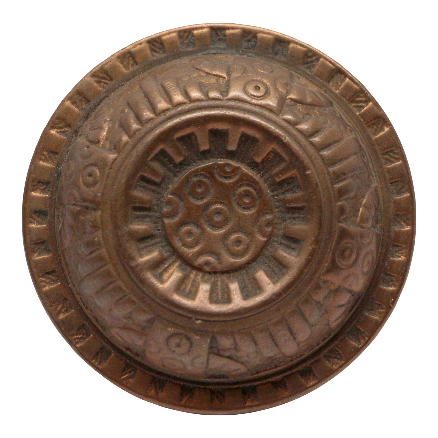 Antique Bronze Vernacular Reading Door Knob | Chairish