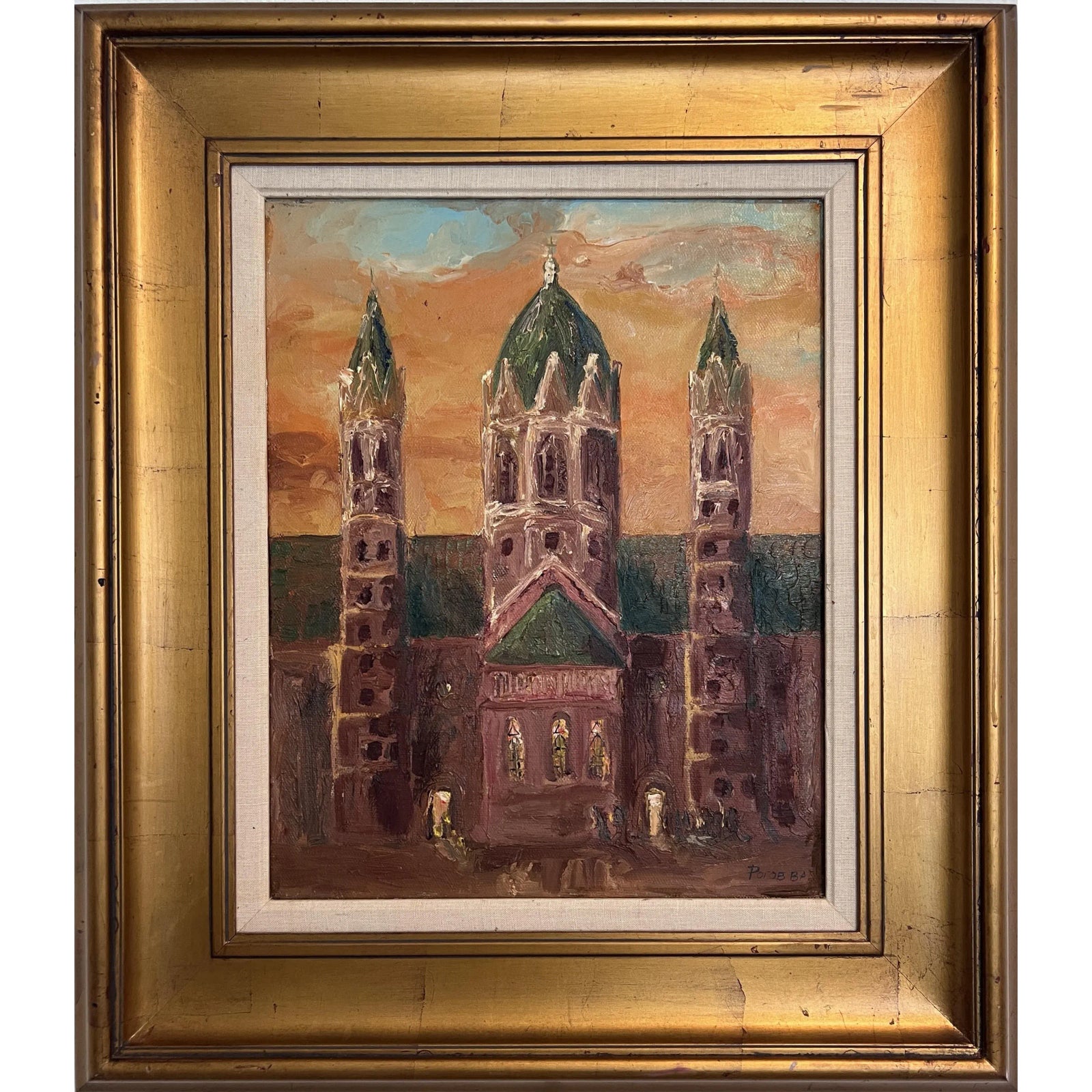 Original Oil Painting on Canvas – “Mainz Cathedral” by Rogov v.a., 2006 ...