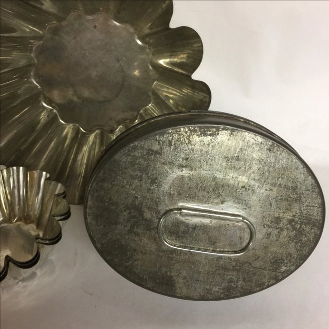 French Fluted Pudding Pans Set - 5 | Chairish